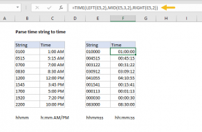 Excel TIME function | Exceljet